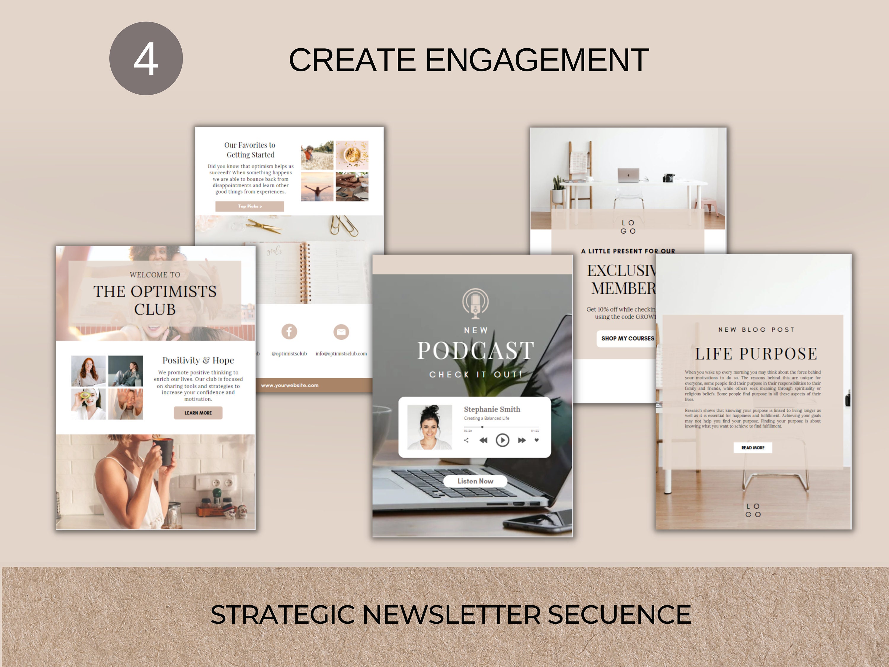 Neutral Email Marketing Email Marketing Campaign Editable - Etsy