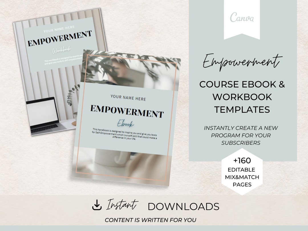 Empowerment Ebook & Workbook Editable Ebook Editable Workbook Tools for ...