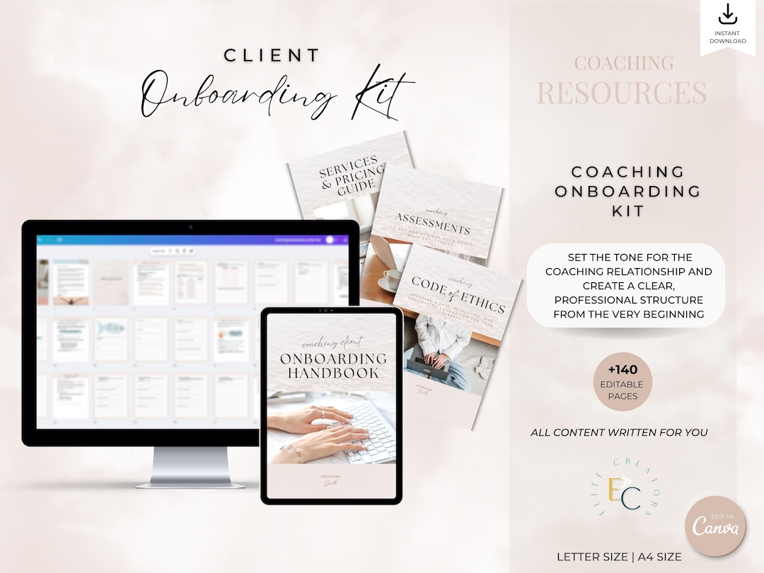 Coaching Client Onboarding Kit | Coaching Resources | Client Welcome ...