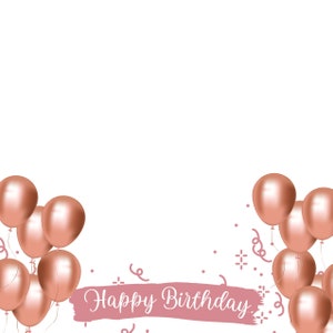 Birthday Overlay, 360 Photo Booth Overlay, Pink 360 Video Booth Overlay ...