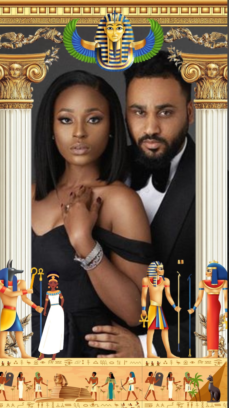 Egyptian Photo Booth Overlay: Pharaoh Theme, Cultural Events (digital ...