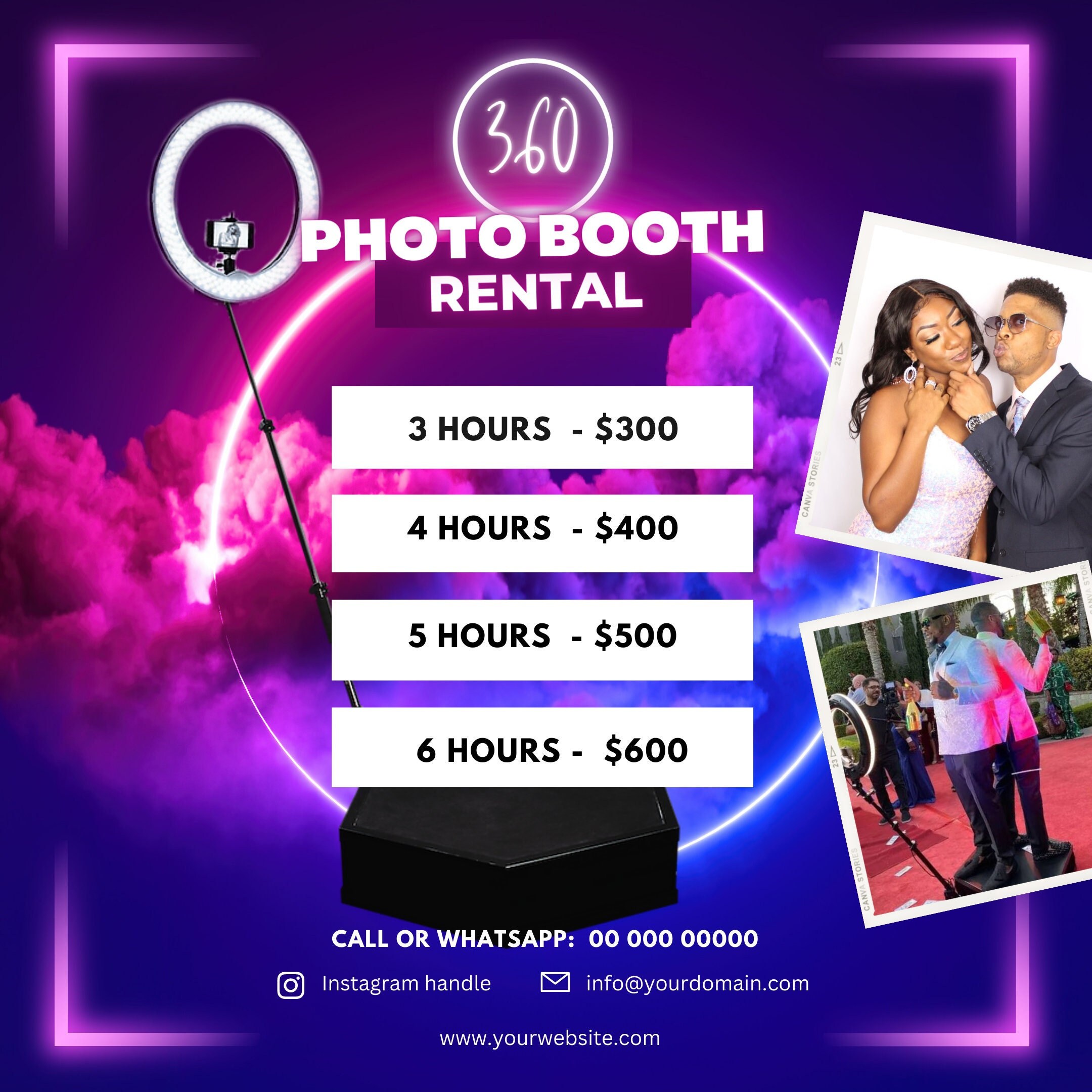 360 Photo Booth Flyer, Price List 360 Photobooth, 360 Photo Booth Flyer ...