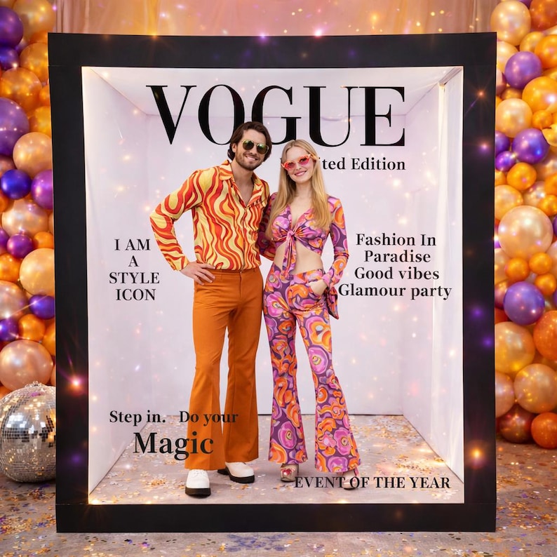 Vogue Magazine Photo Booth Frame | Wedding, Party Event Photo Booth ...