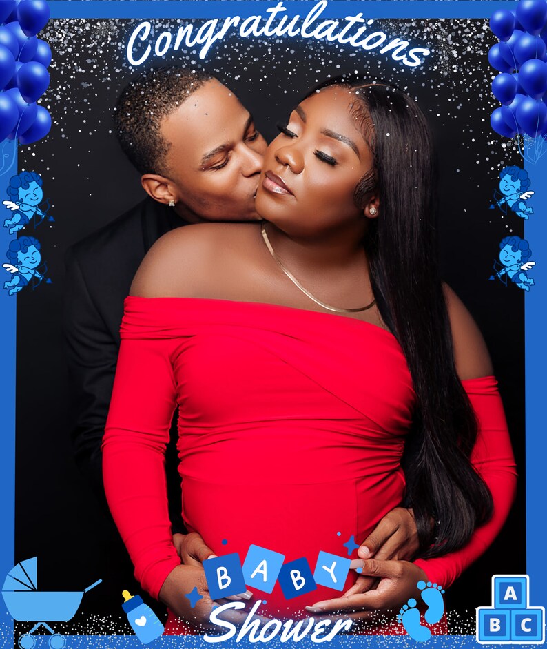 Boy Baby Shower 360 Photo Booth Overlay, Photobooth, Kids Birthday ...