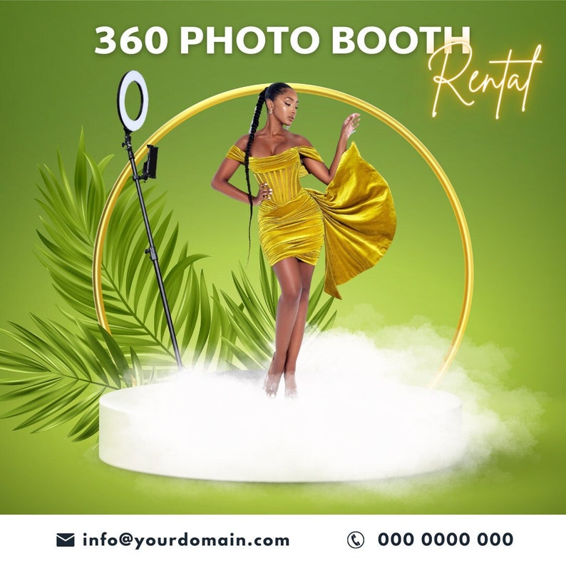360 Photo Booth Flyer Template, 360 Photobooth Flyer, 360 Flyer, 360 ...