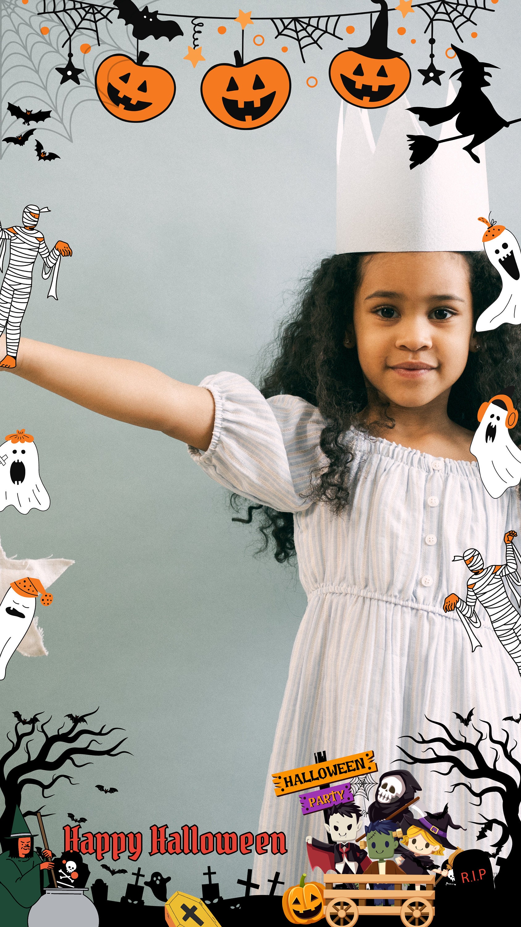 Scary Halloween 360 Photo Booth Overlay, Spooky 360 Overlay, 360 ...