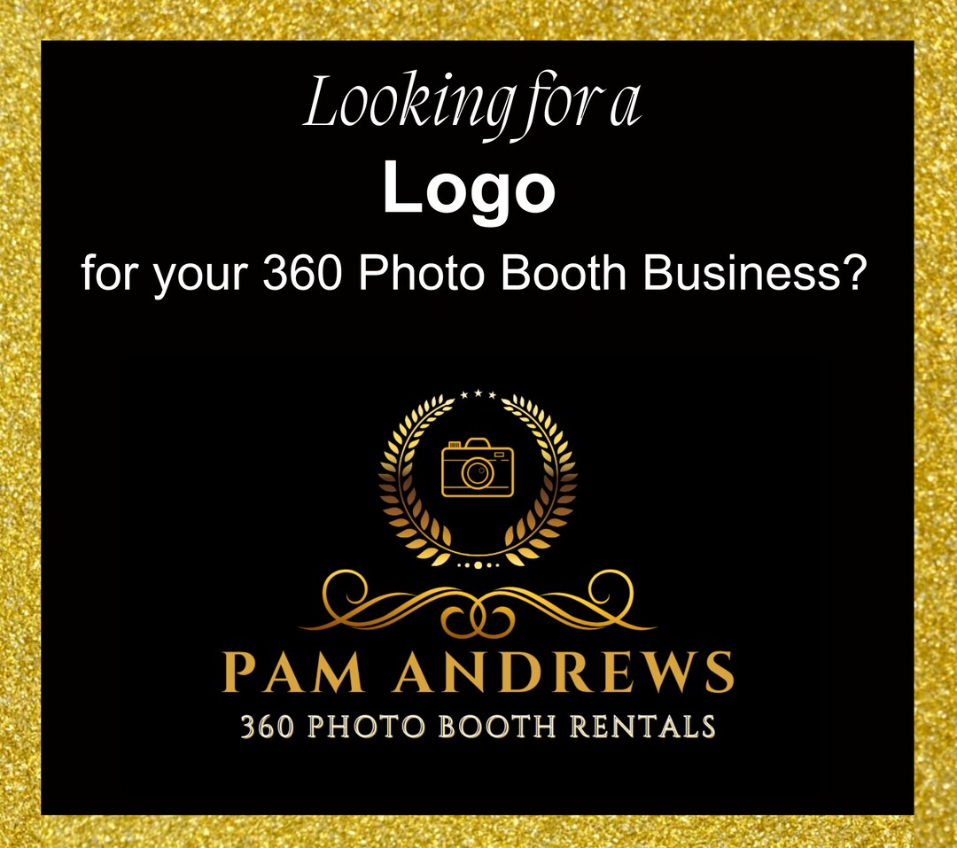 360 Photo Booth Logo, 360 Photobooth Logo, 360 Booth Rental Logo, 360 ...