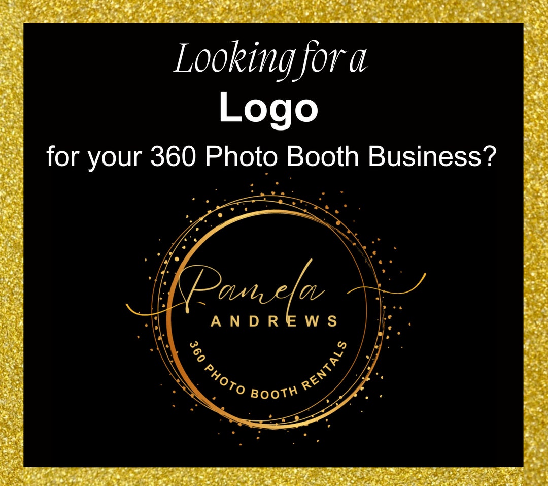 360 Photo Booth Logo, 360 Photobooth Logo, 360 Booth Rental Logo, 360 ...