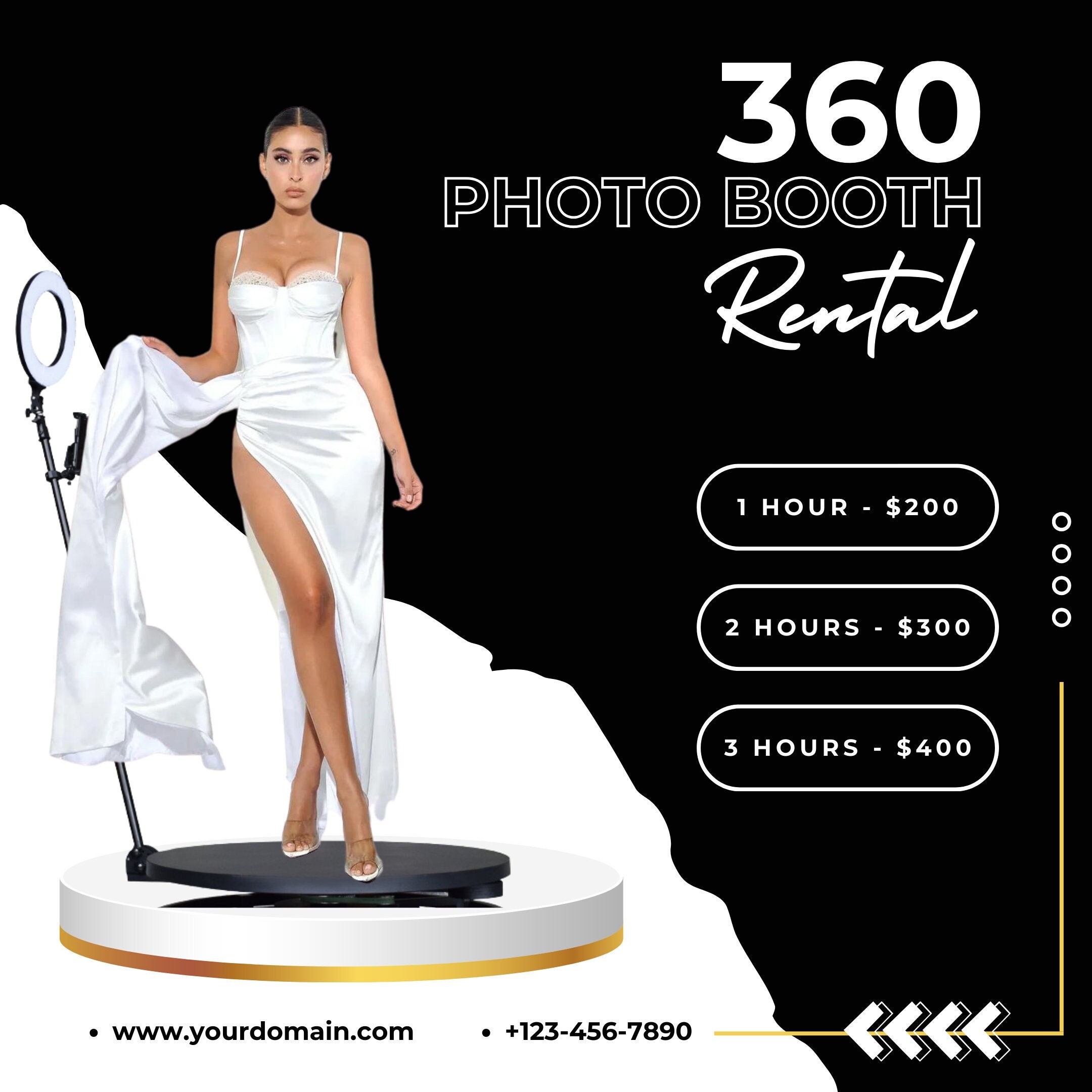 360 Photo Booth Flyer, Price List, 360 Photobooth Video Flyer, Video ...