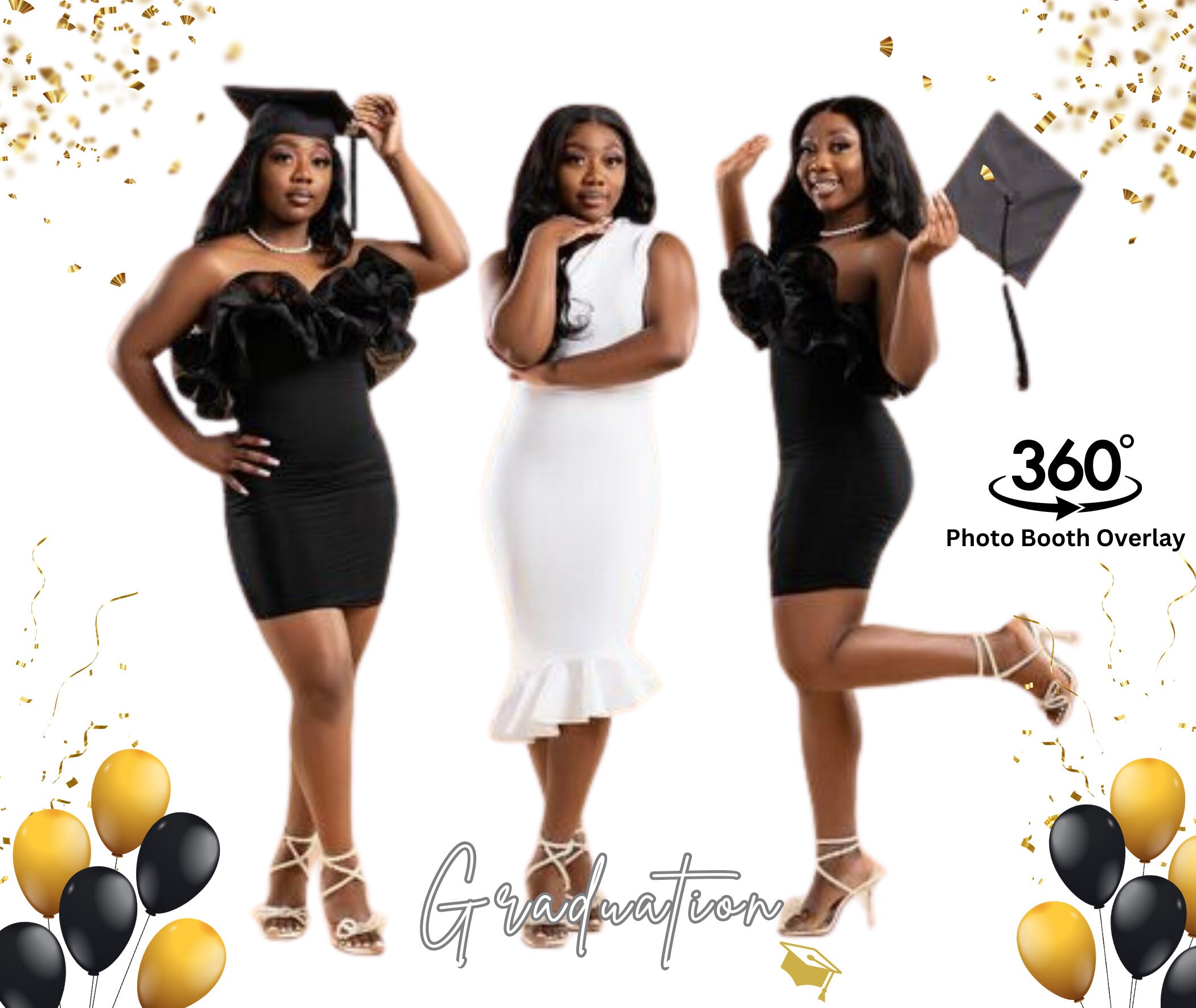Graduation 360 Overlay, 360 Photo Booth Overlay, 360 Booth Overlay, 360 ...