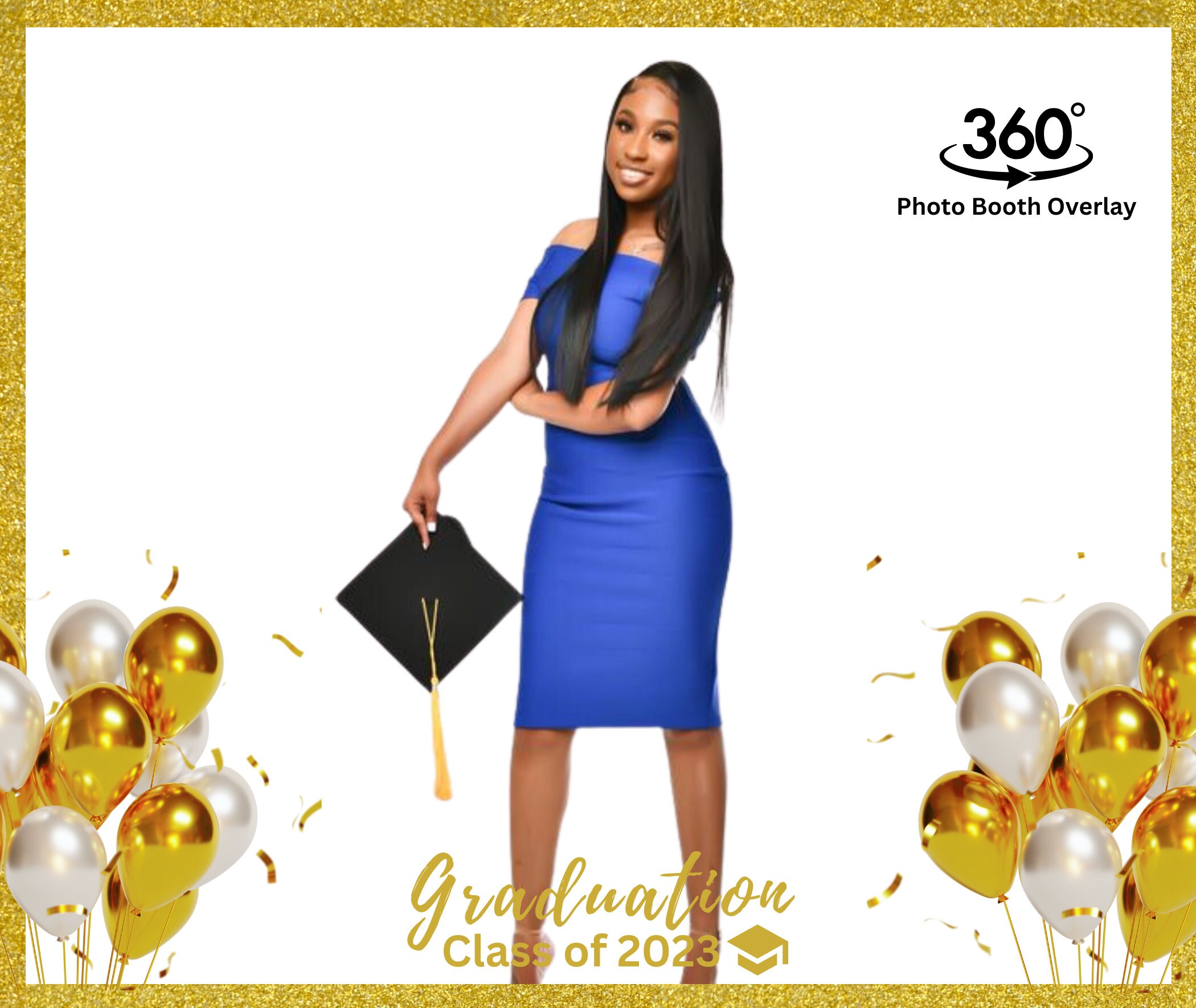 Graduation 360 Overlay, 360 Photo Booth Overlay, 360 Booth Overlay, 360 ...