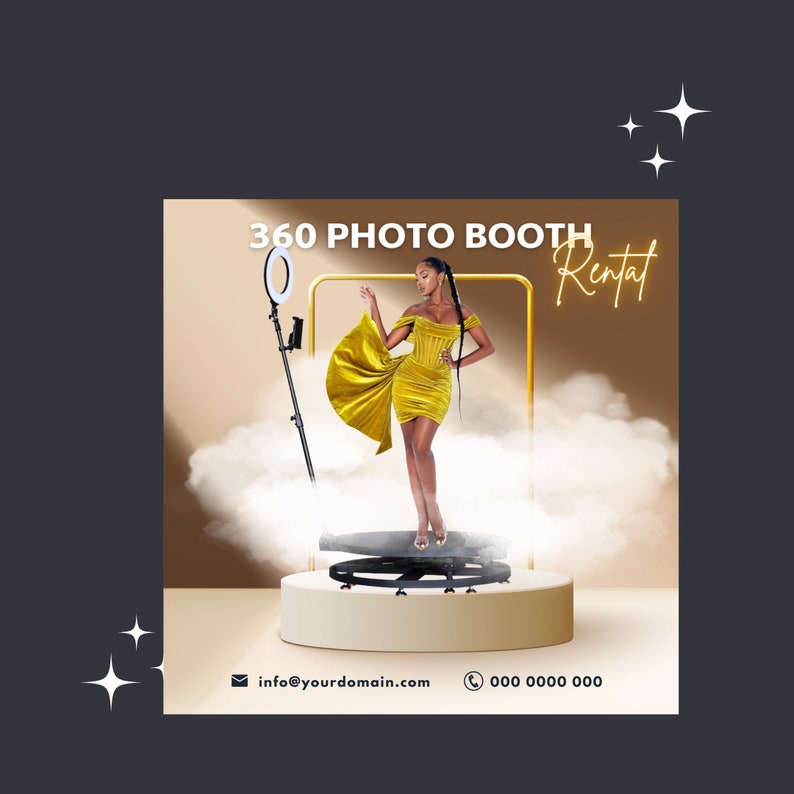 360 Photo Booth Flyer, 360 Booth Rental, 360 Video Booth, 360 ...