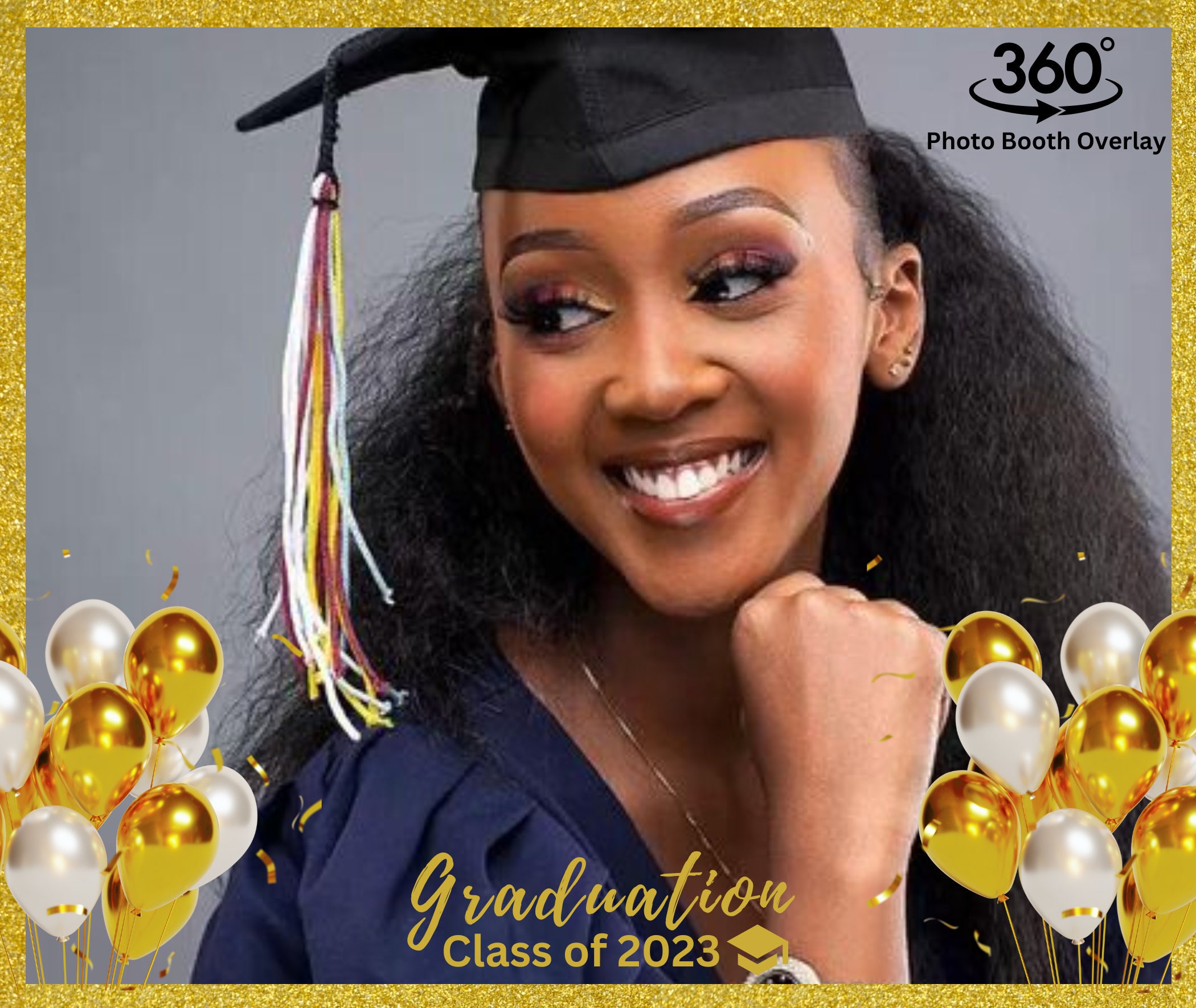 Graduation 360 Overlay, 360 Photo Booth Overlay, 360 Booth Overlay, 360 ...