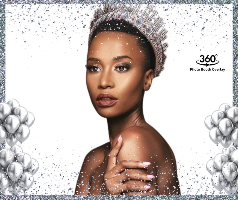 Silver 360 Photo Booth Overlay, 360 Spin Video Overlay, 360 Video Booth ...