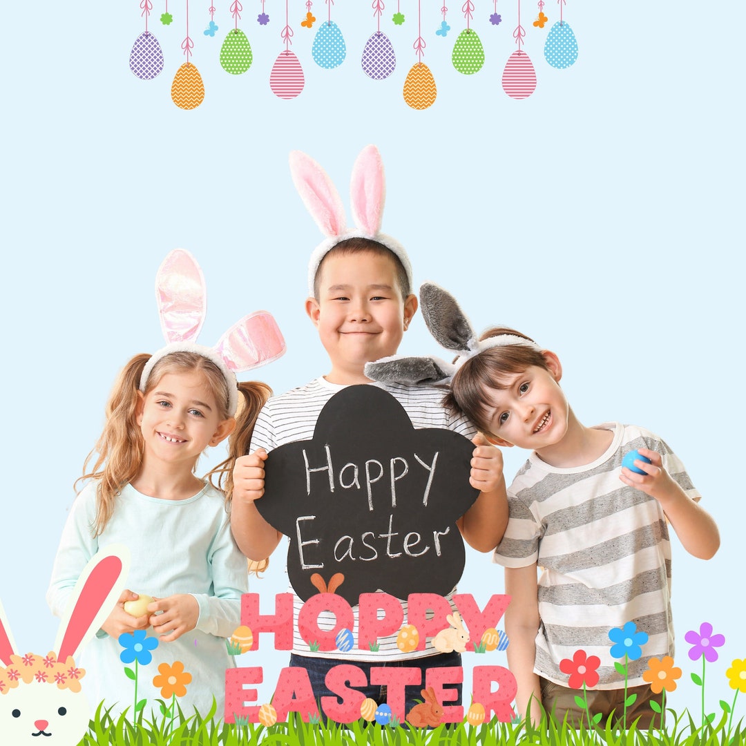 Easter Overlay, 360 Photo Booth Overlay, 360 Spin Video Overlay, 360 ...