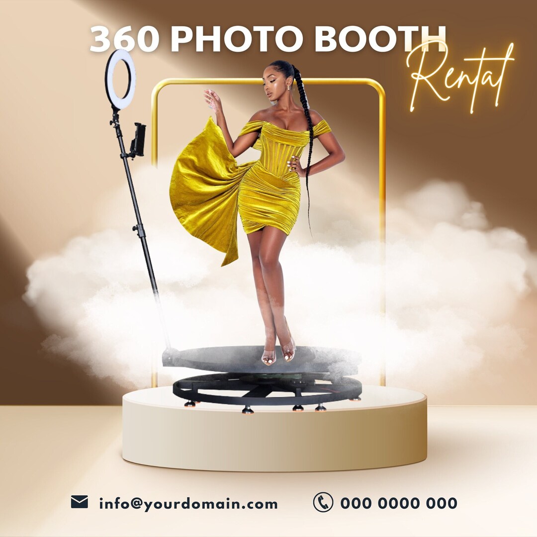 360 Photo Booth Flyer 360 Booth Rental 360 Video Booth 360 - Etsy