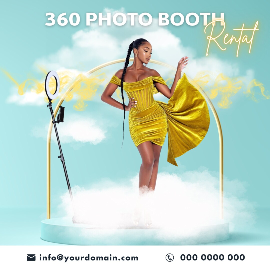 360 Photo Booth Flyer Template, 360 Photobooth Flyer, 360 Flyer, 360 ...
