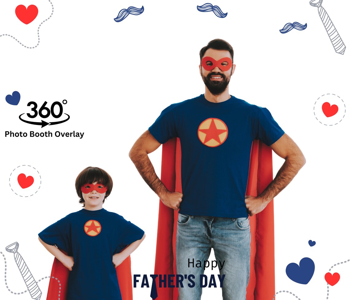 Fathers Day 360 Photo Booth Overlay Template, Father's Day 360 ...
