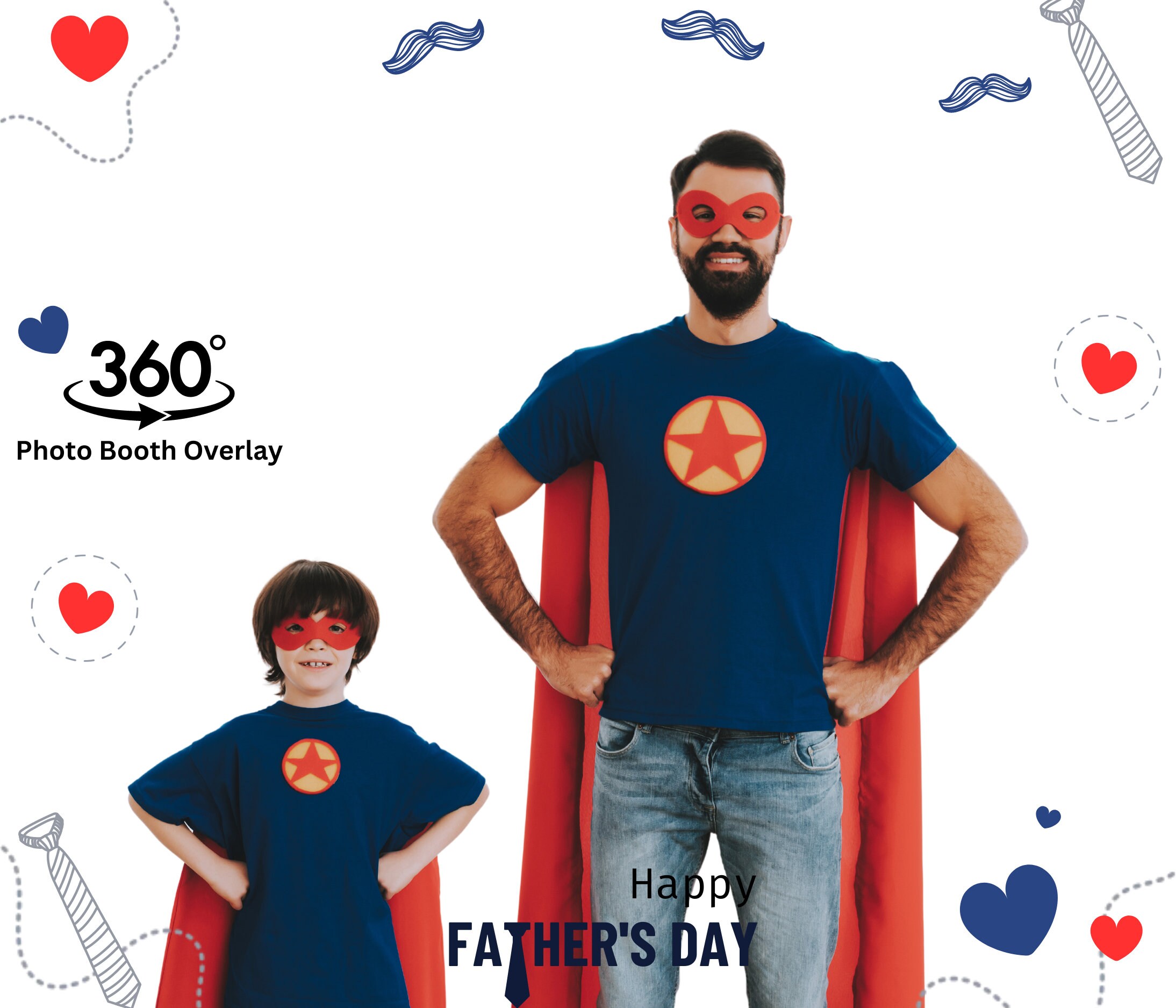 Fathers Day 360 Photo Booth Overlay Template, Father's Day 360 ...