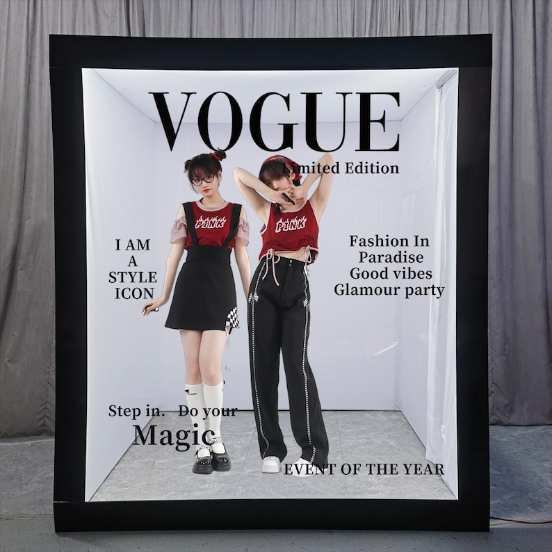 Vogue Magazine Photo Booth Frame | Wedding, Party Event Photo Booth ...