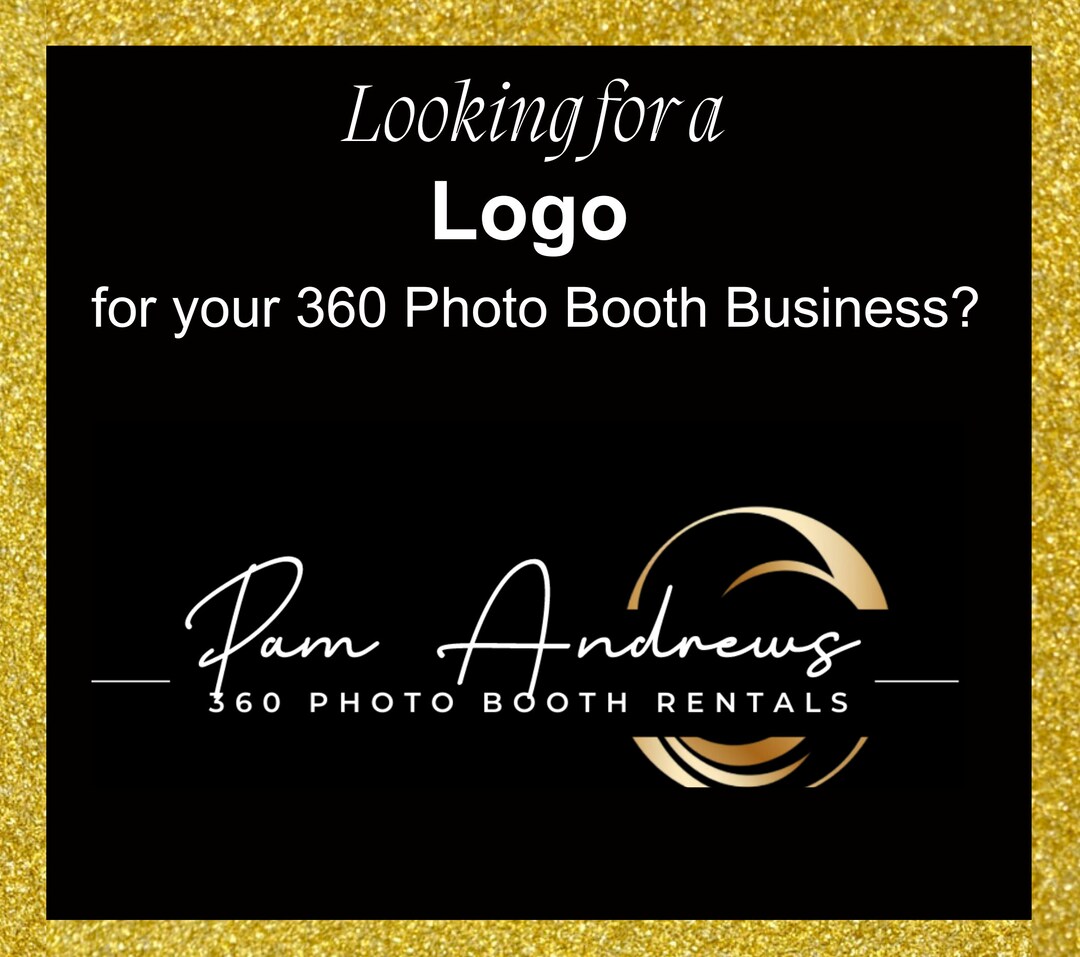 360 Photo Booth Logo, 360 Photobooth Logo, 360 Booth Rental Logo, 360 ...