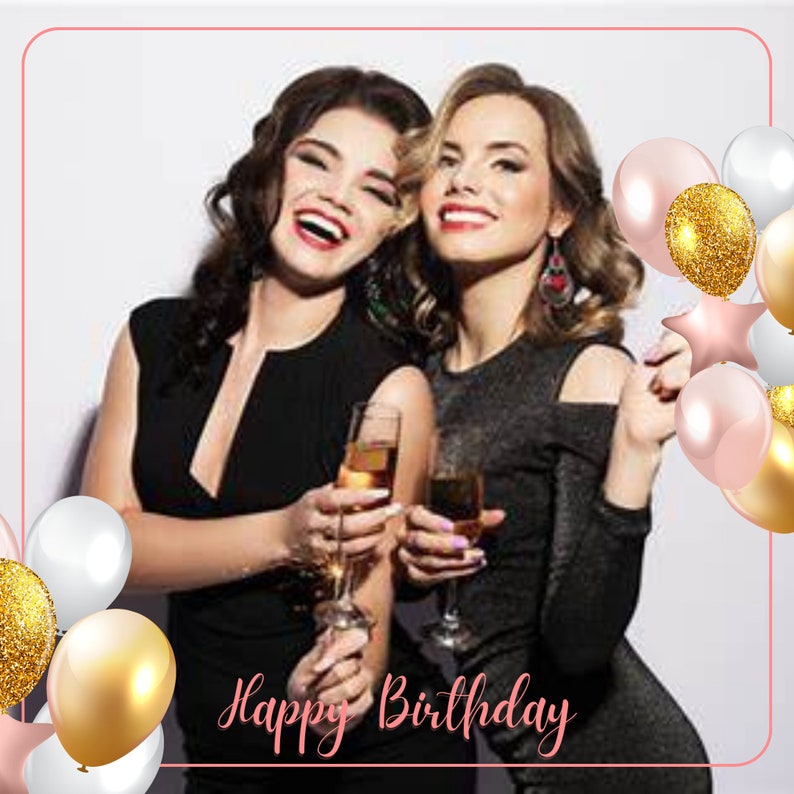 Birthday 360 Video Booth Overlay Touchpix Overlay Bday Photo Booth ...