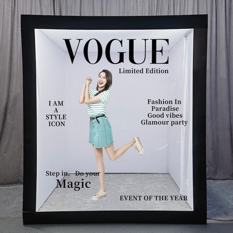 Vogue Magazine Photo Booth Frame | Wedding, Party Event Photo Booth ...