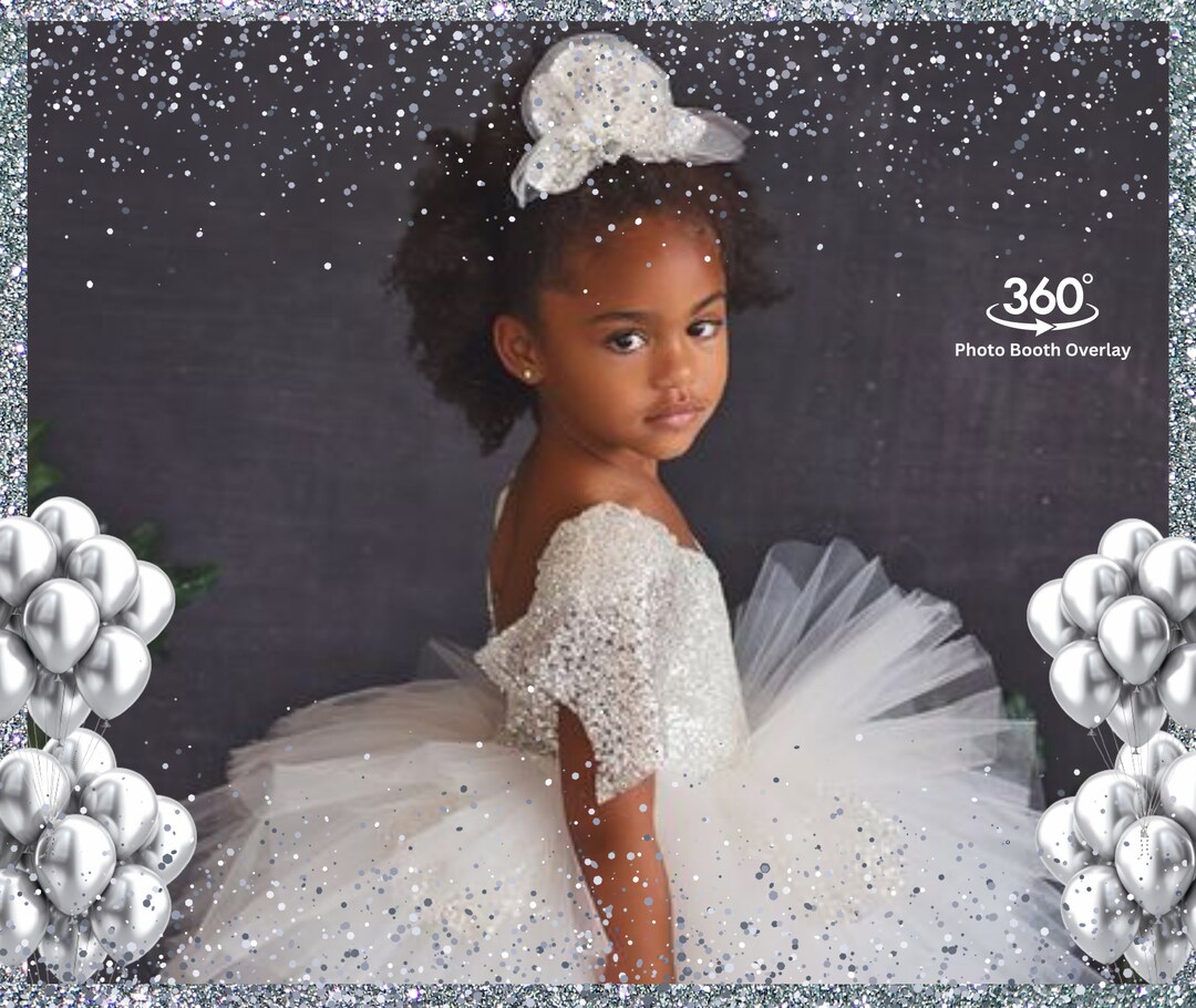 Silver 360 Photo Booth Overlay, 360 Spin Video Overlay, 360 Video Booth ...