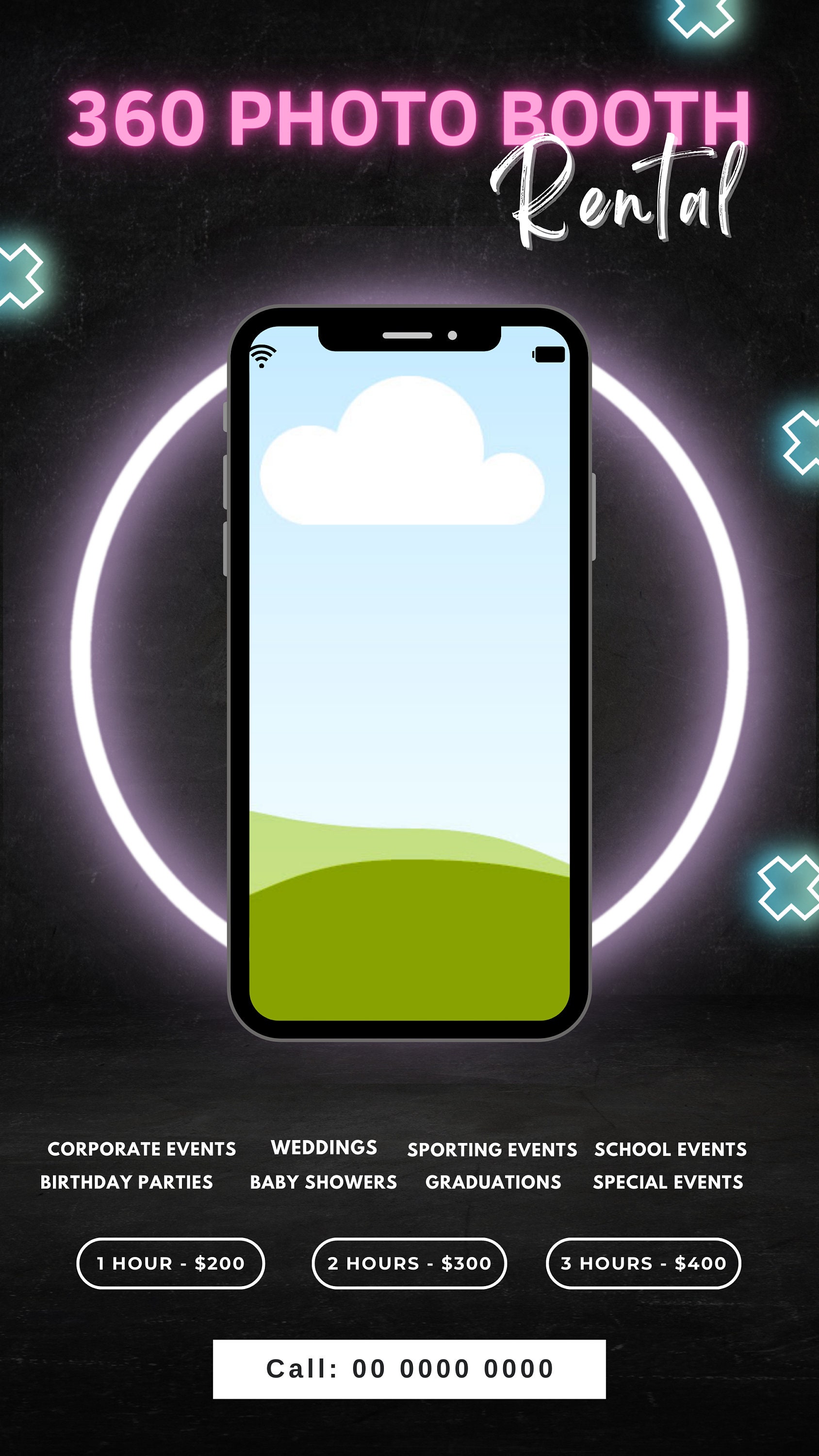 Animated Motion 360 Photo Booth Flyer, Price List 360 Photobooth Flyer ...