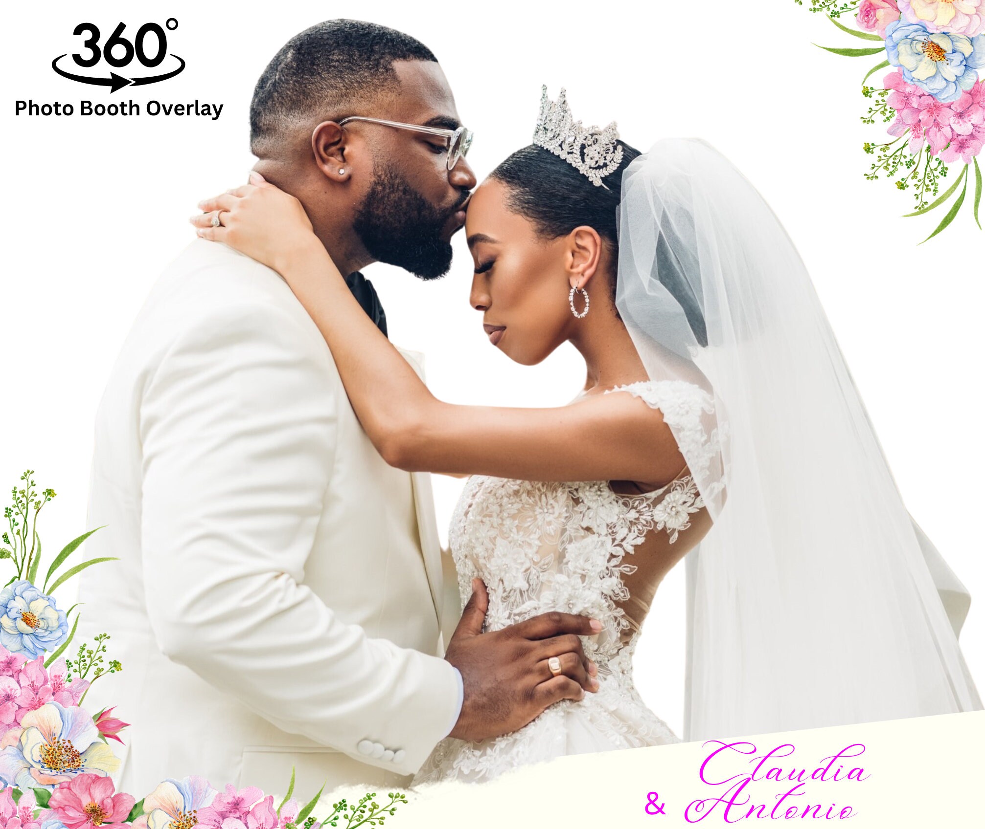 Wedding 360 Photobooth Overlay Videobooth Template Spin Photo Booth ...