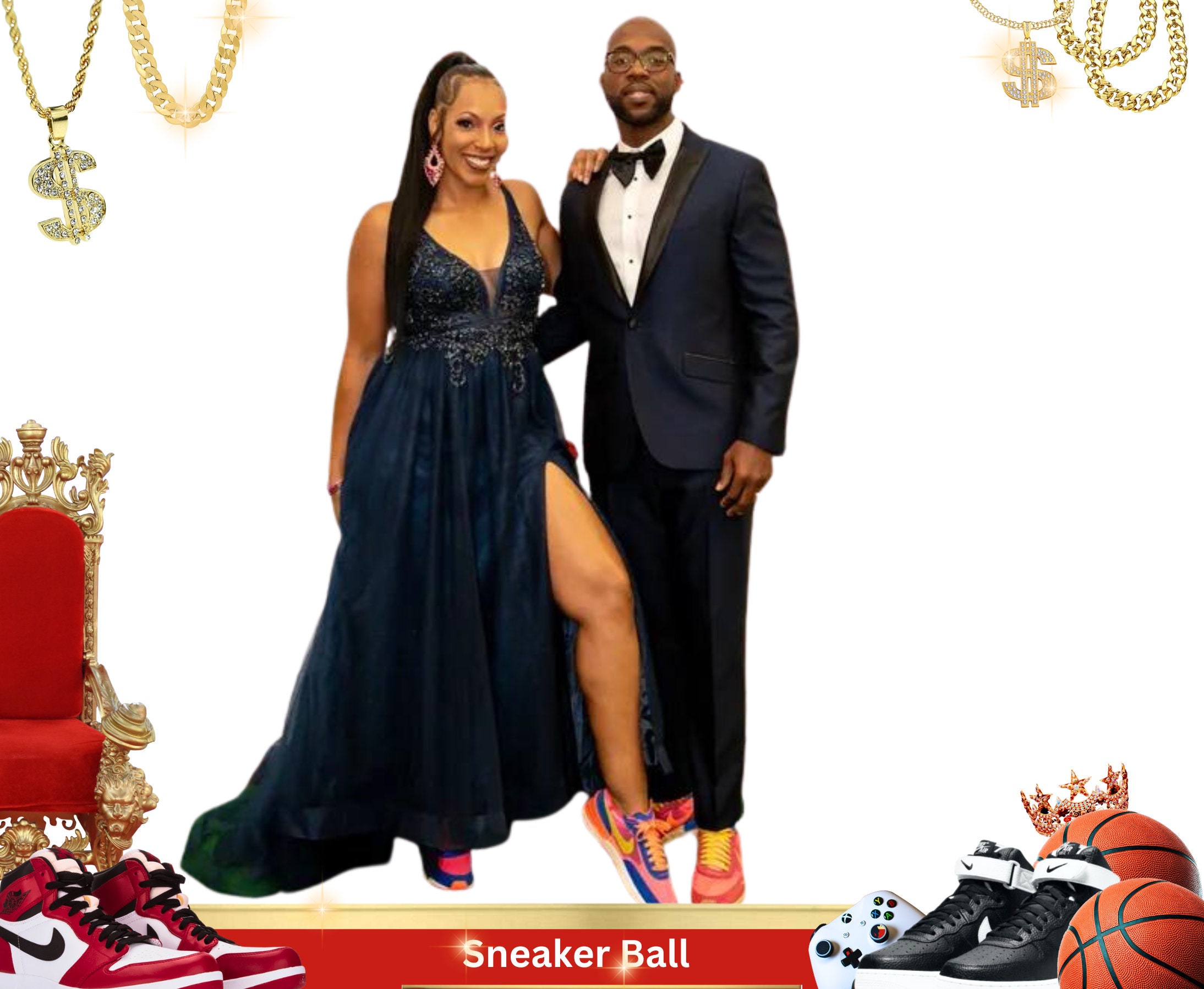 Sneakers Ball Theme Party Birthday 360 Video Booth Overlay - Etsy