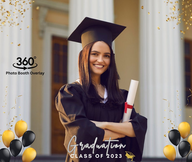 Graduation 360 Overlay, 360 Photo Booth Overlay, 360 Booth Overlay, 360 ...