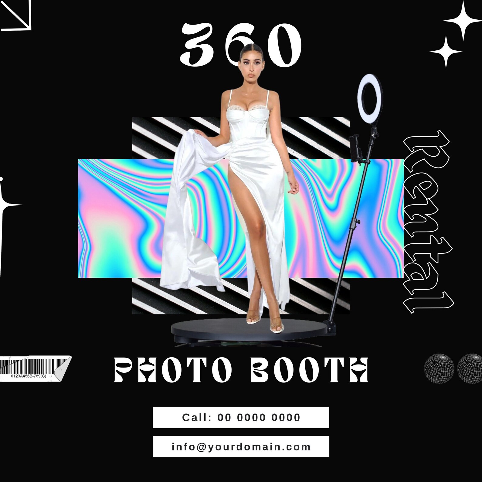 360 Photo Booth Flyer, 360 Photobooth Flyer, 360 Video Booth Flyer, 360 ...