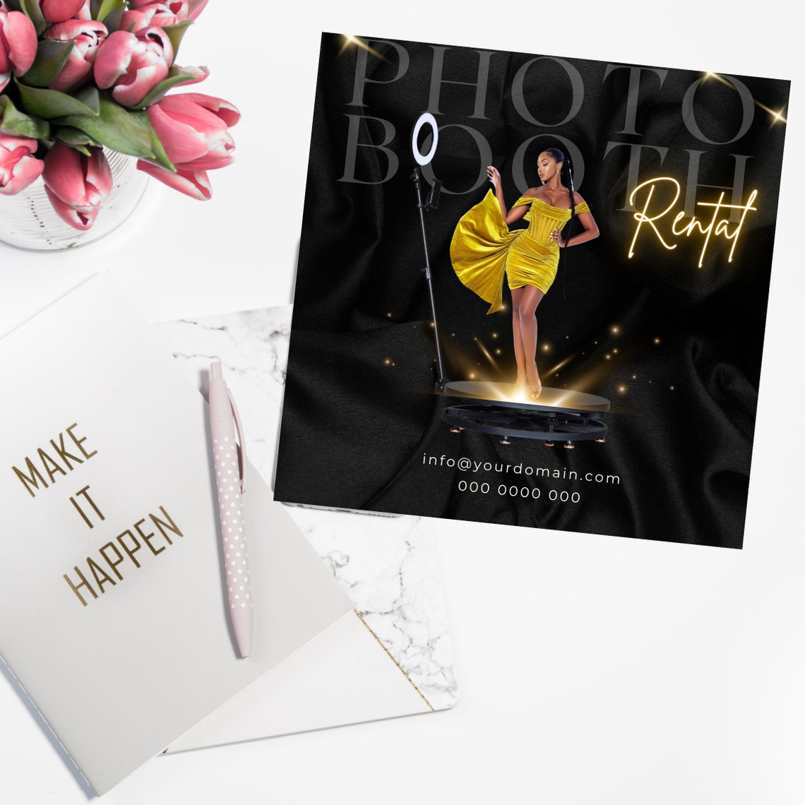 360 Photo Booth Flyer, 360 Photobooth Flyer, 360 Flyer Template, 360 ...