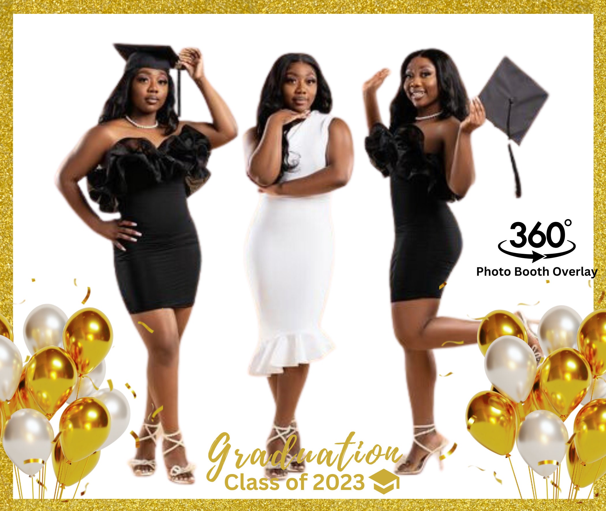 Graduation 360 Overlay, 360 Photo Booth Overlay, 360 Booth Overlay, 360 ...