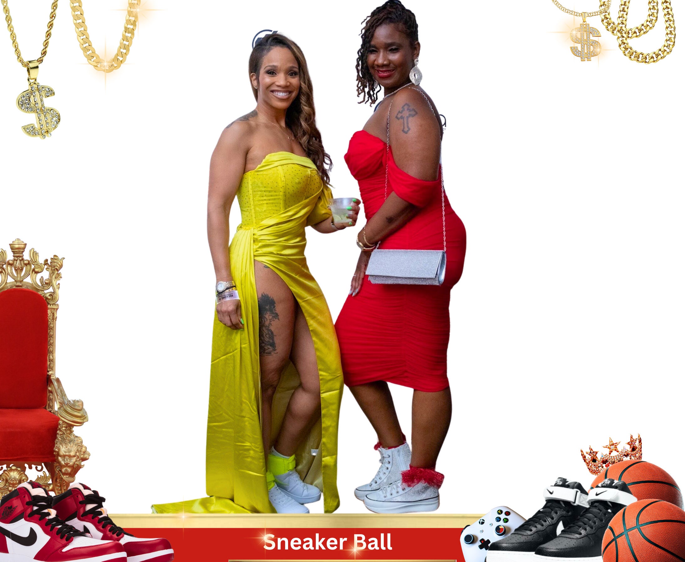 Sneakers Ball Theme Party Birthday 360 Video Booth Overlay Touchpix ...