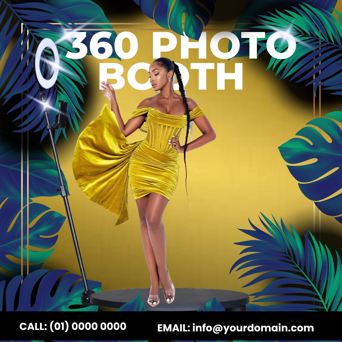 360 Photo Booth Flyer, 360 Photobooth Flyer, 360 Video Booth Flyer, 360 ...