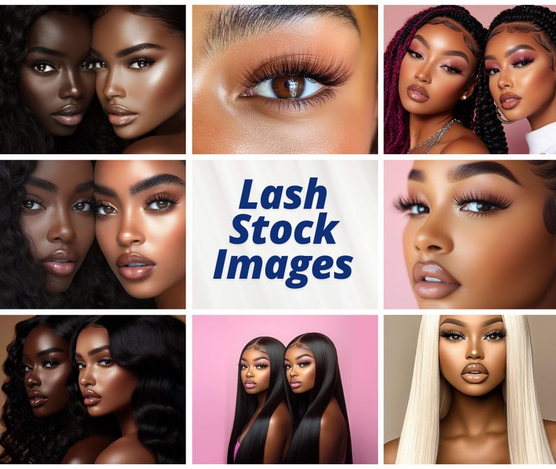 Melanin Lash Stock Photos: Black Beauty, Eyelash Extensions, Salon ...