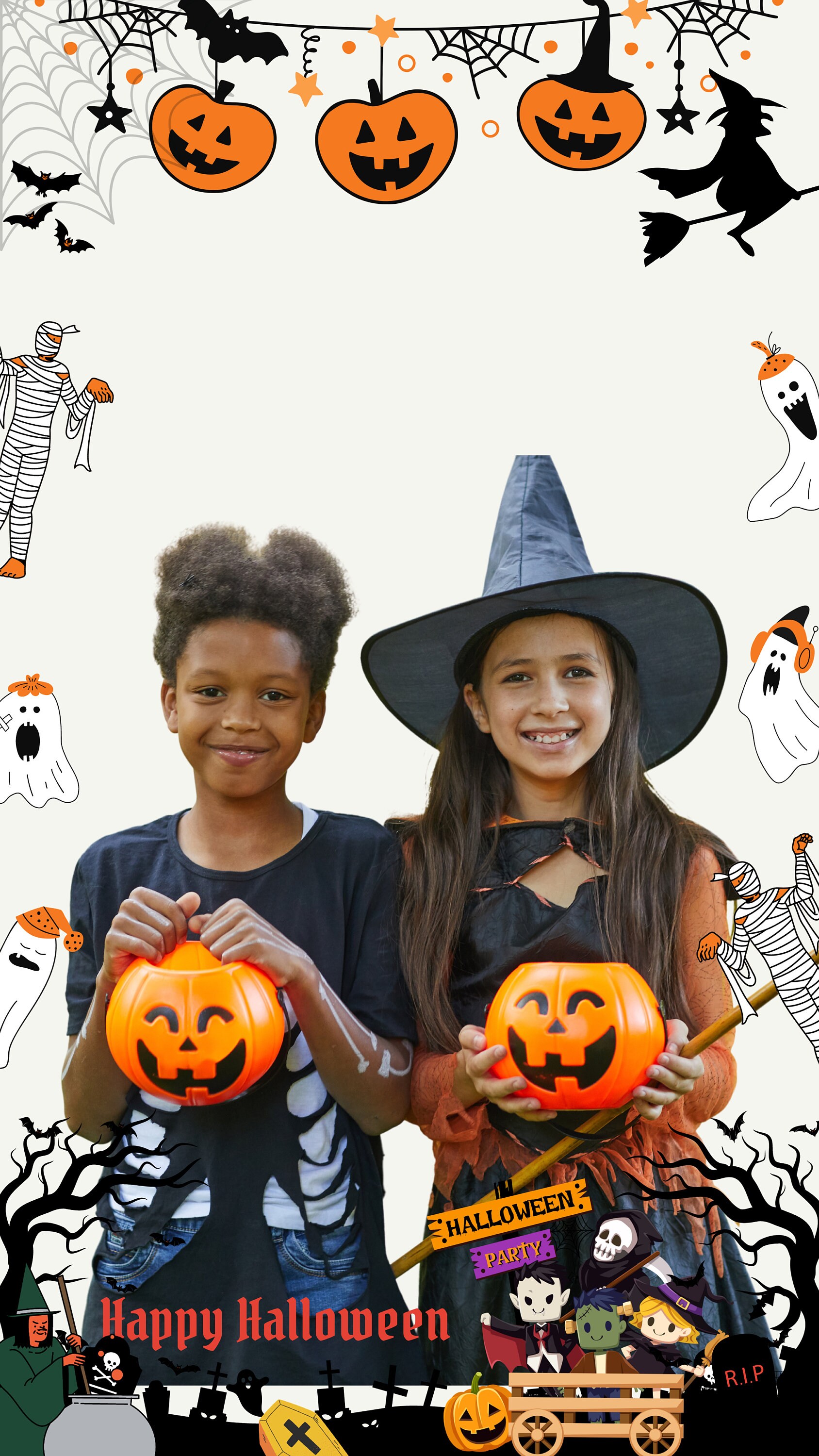 Scary Halloween 360 Photo Booth Overlay, Spooky 360 Overlay, 360 ...