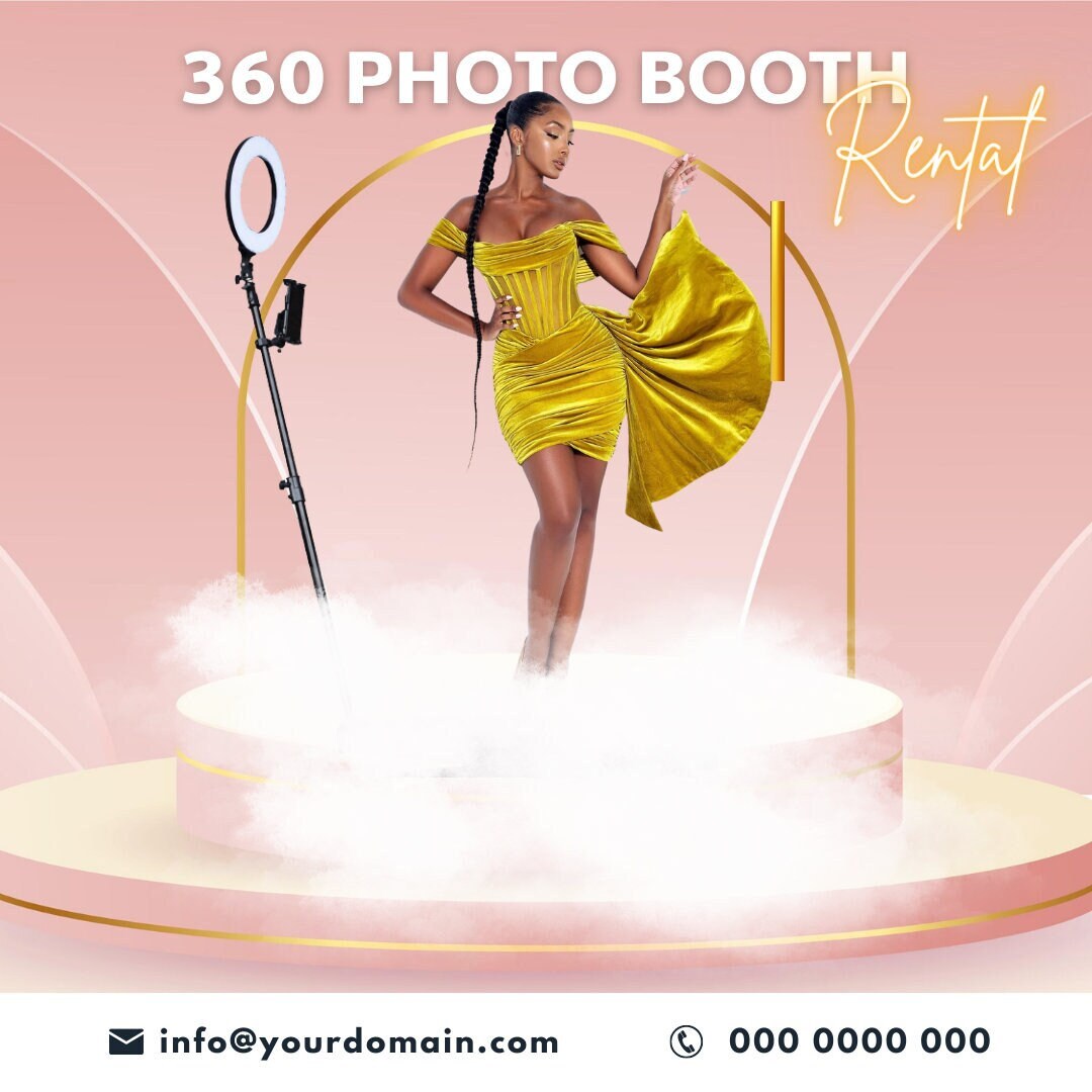 360 Photo Booth Flyer Template, 360 Photobooth Flyer, 360 Flyer, 360 ...