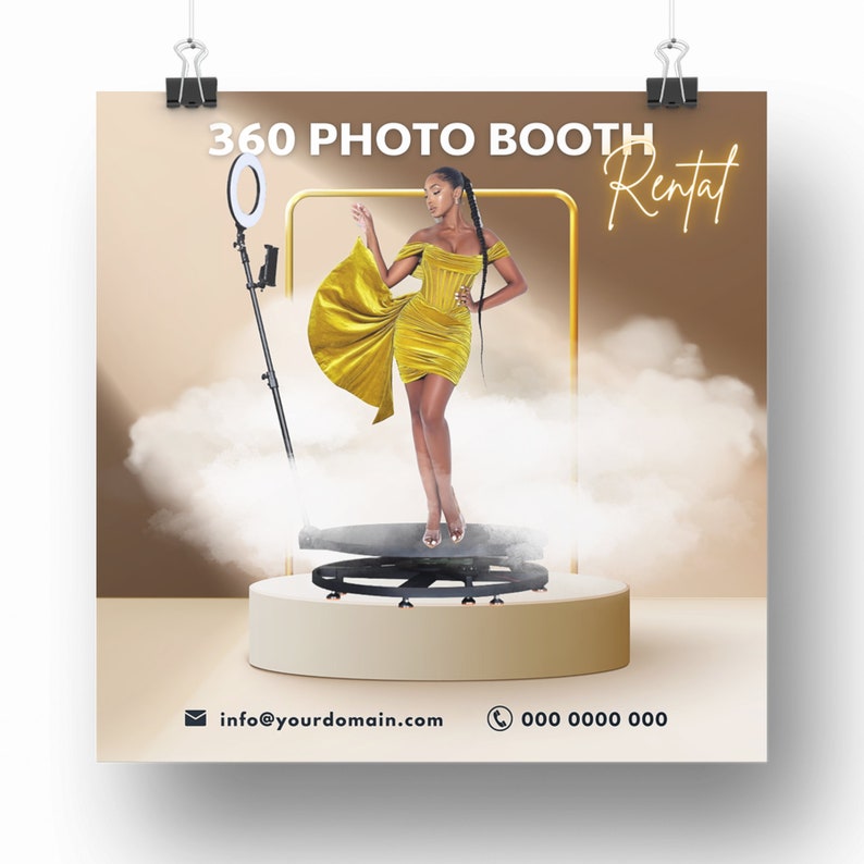 360 Photo Booth Flyer, 360 Booth Rental, 360 Video Booth, 360 ...
