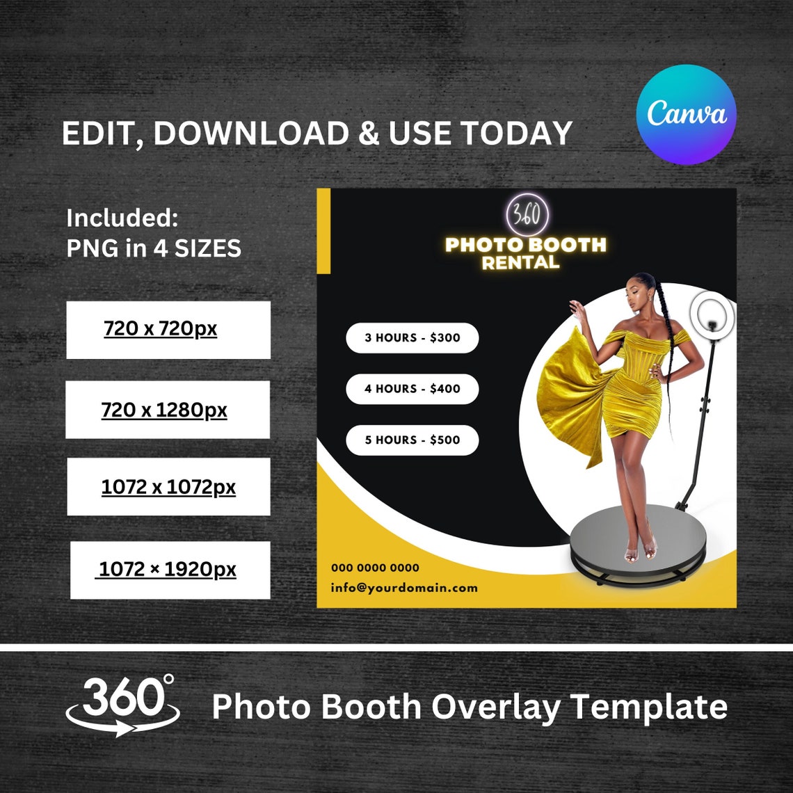 360 Photo Booth, Price List, 360 Photo Booth Flyer, 360 Video Booth ...