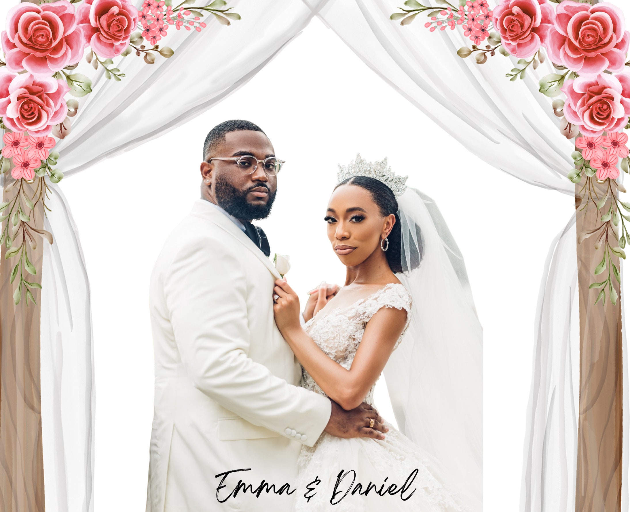 Wedding 360 Photo Booth Overlay, 360 Engagement Overlay Template, 360 ...