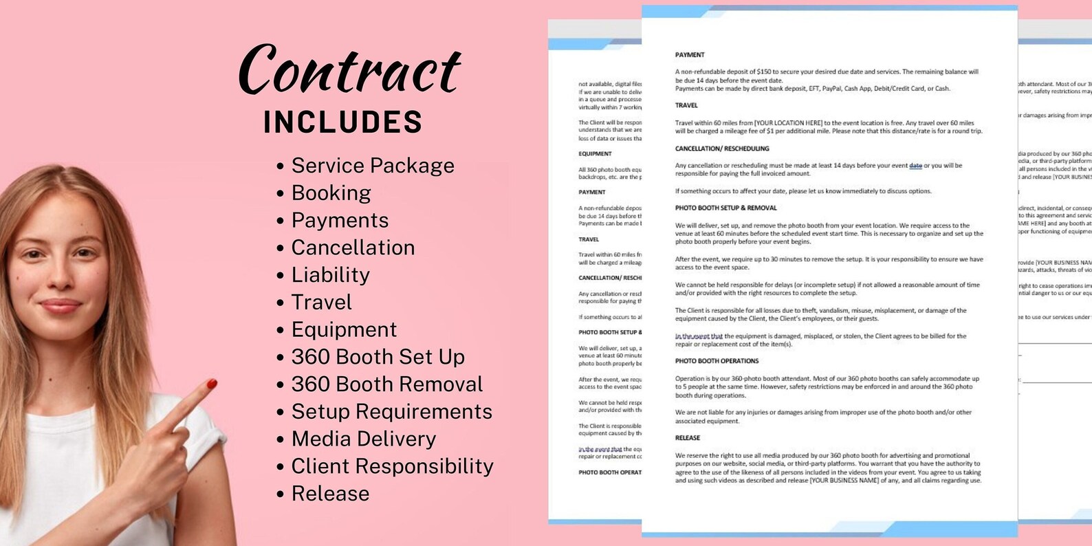 360 Photo Booth Contract, 360 Booth Contract, 360 Video Booth Contract ...