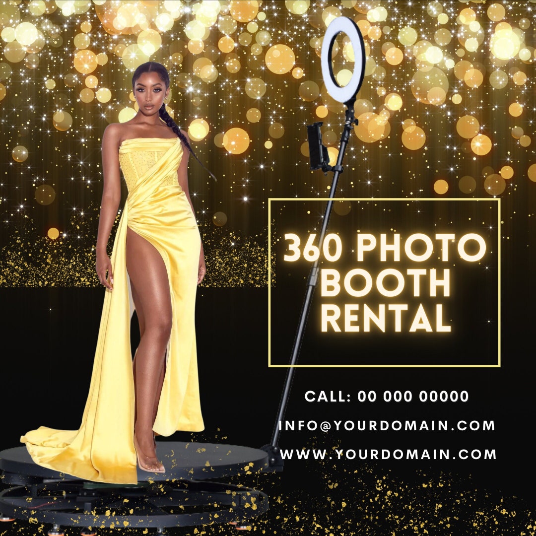 360 Photo Booth, 360 Photobooth, 360 Booth Flyer, 360 Photo Booth Flyer ...