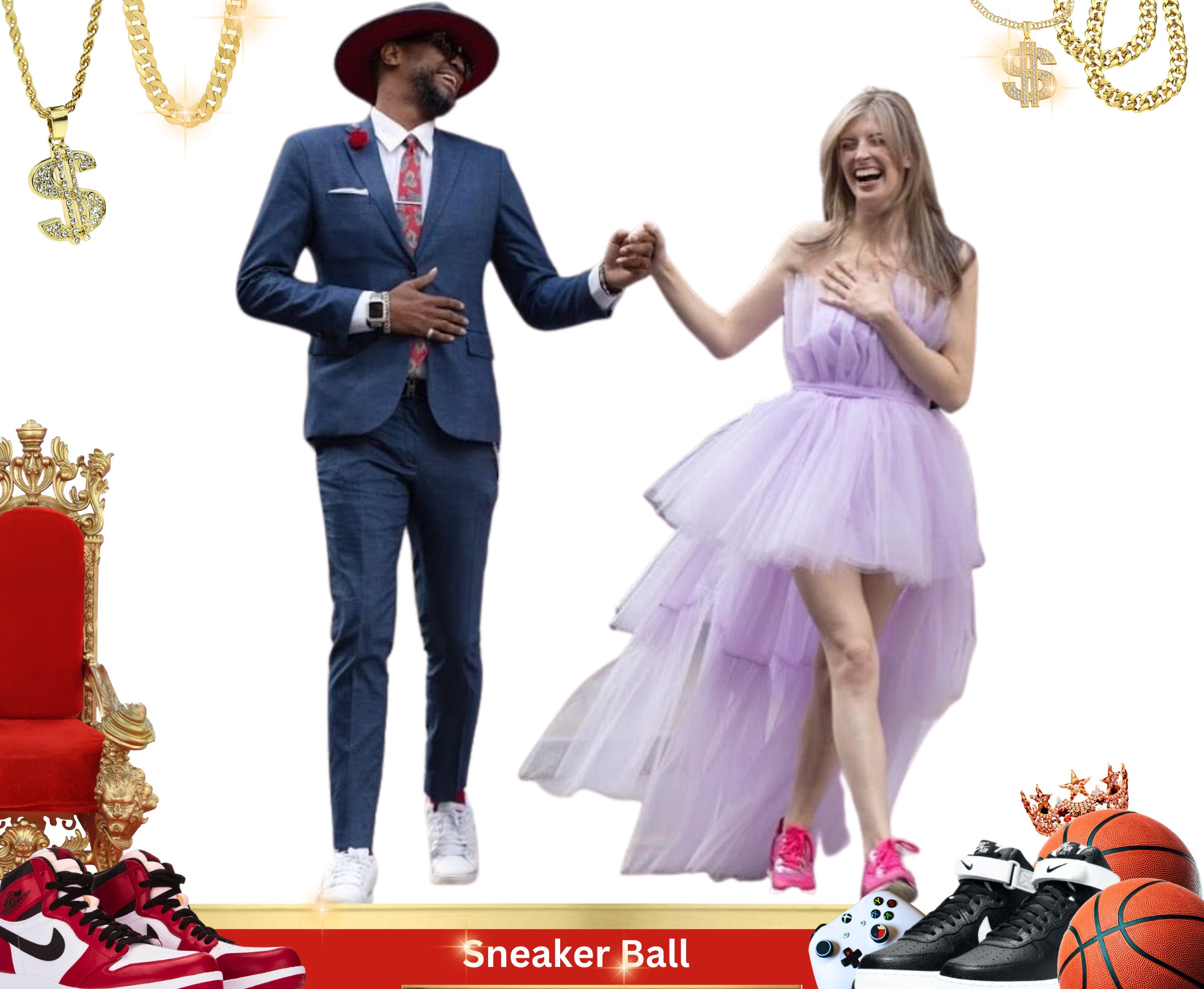 Sneakers Ball Theme Party Birthday 360 Video Booth Overlay Touchpix ...