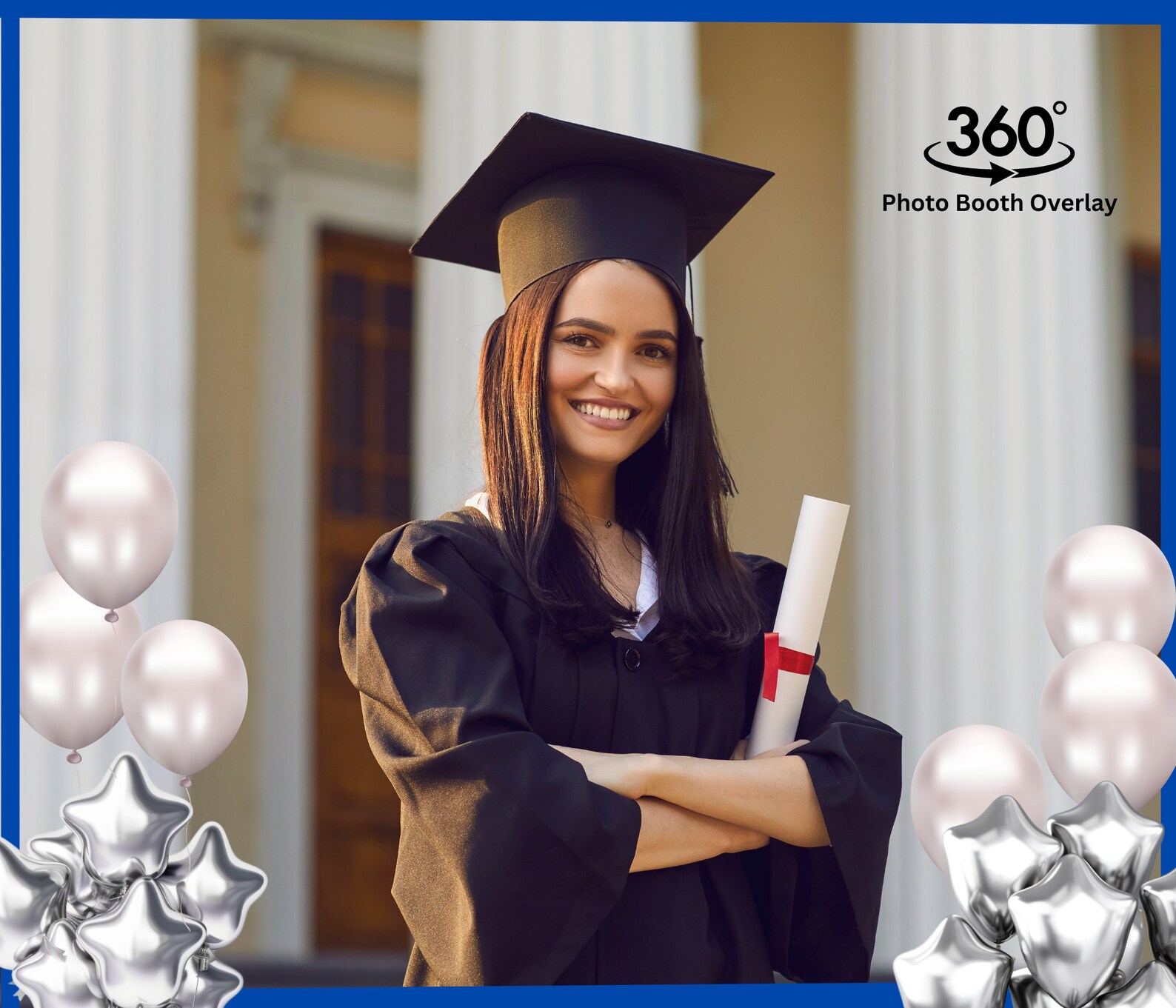 Graduation 360 Overlay, 360 Photo Booth Overlay, Birthday Overlay, 360 ...