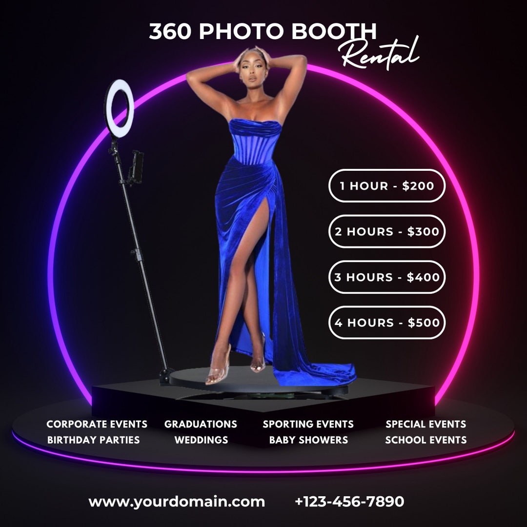 360 Photo Booth Flyer, Price List, 360 Photobooth Flyer, 360 Flyer, 360 ...