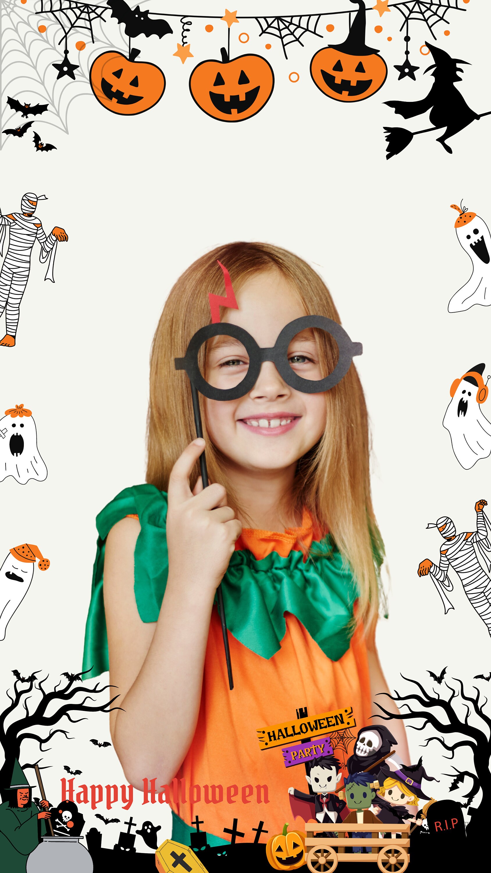 Scary Halloween 360 Photo Booth Overlay, Spooky 360 Overlay, 360 ...