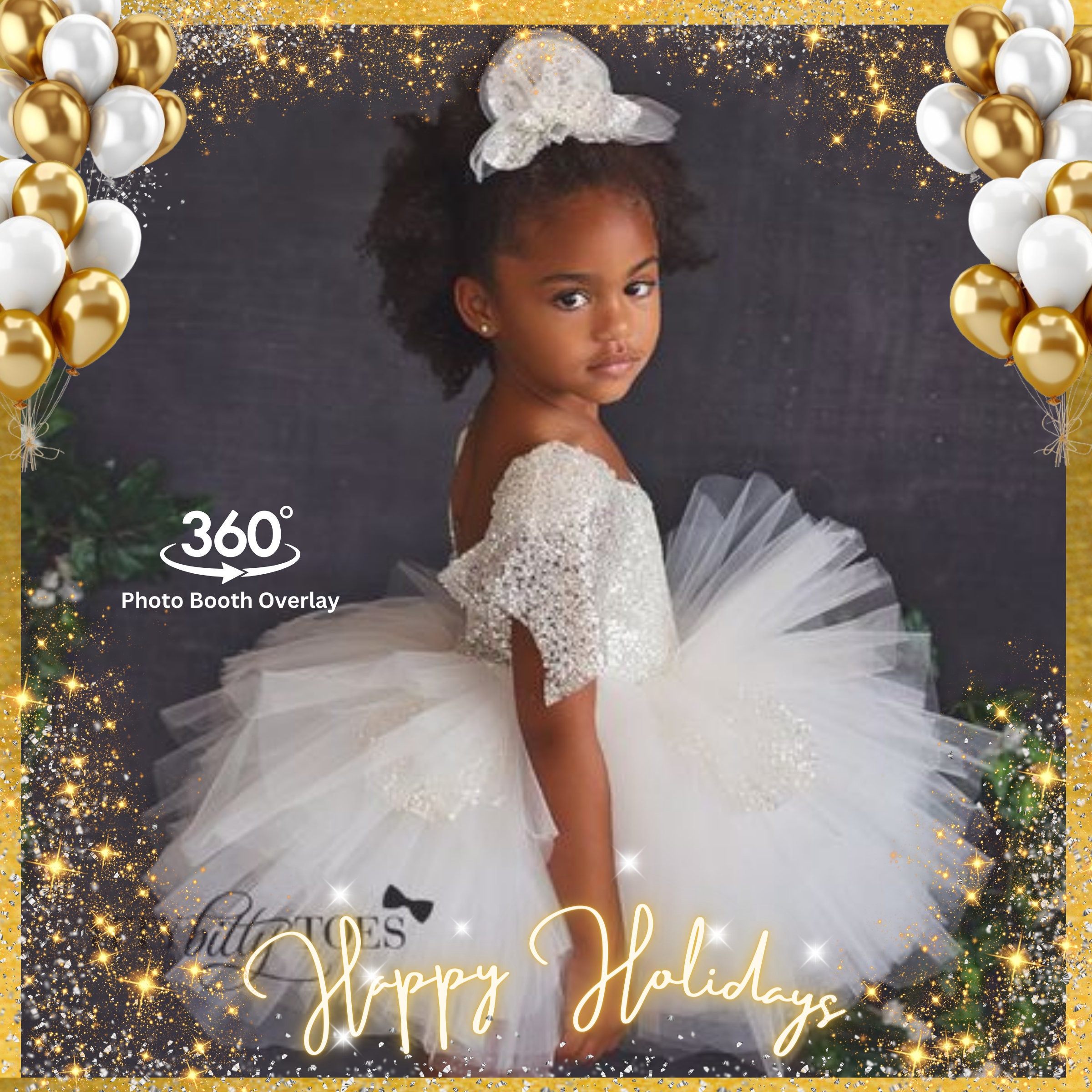 Happy Holidays 360 Photo Booth Overlay, Christmas 360 Overlay, 360 ...